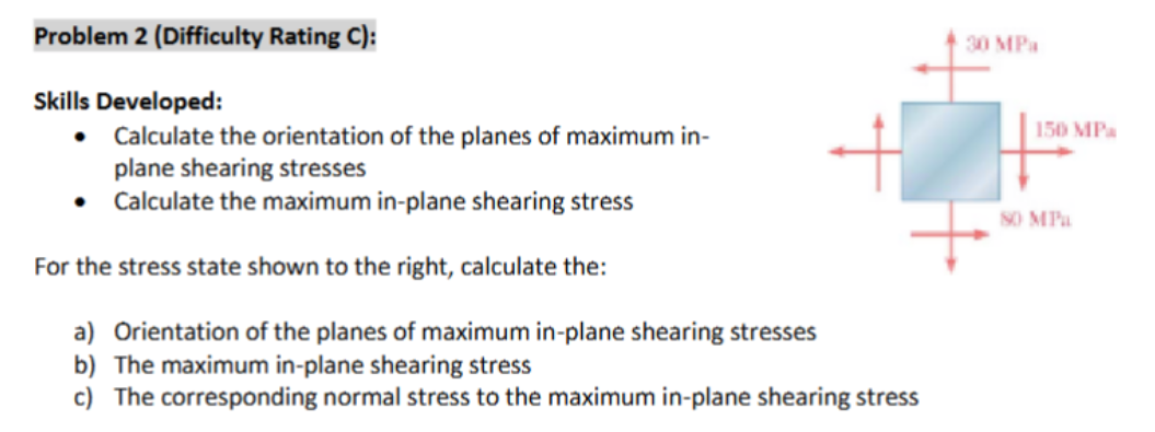 Solved Problem 2 (Difficulty Rating C): Skills Developed: - | Chegg.com