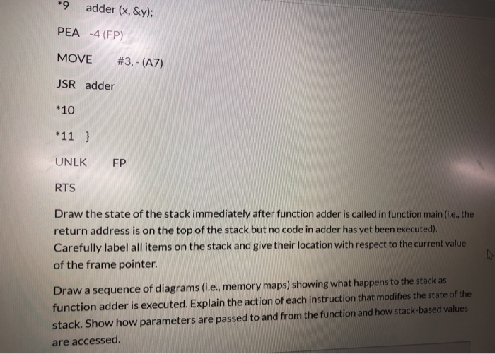Solved The following code gives an example of a C program | Chegg.com
