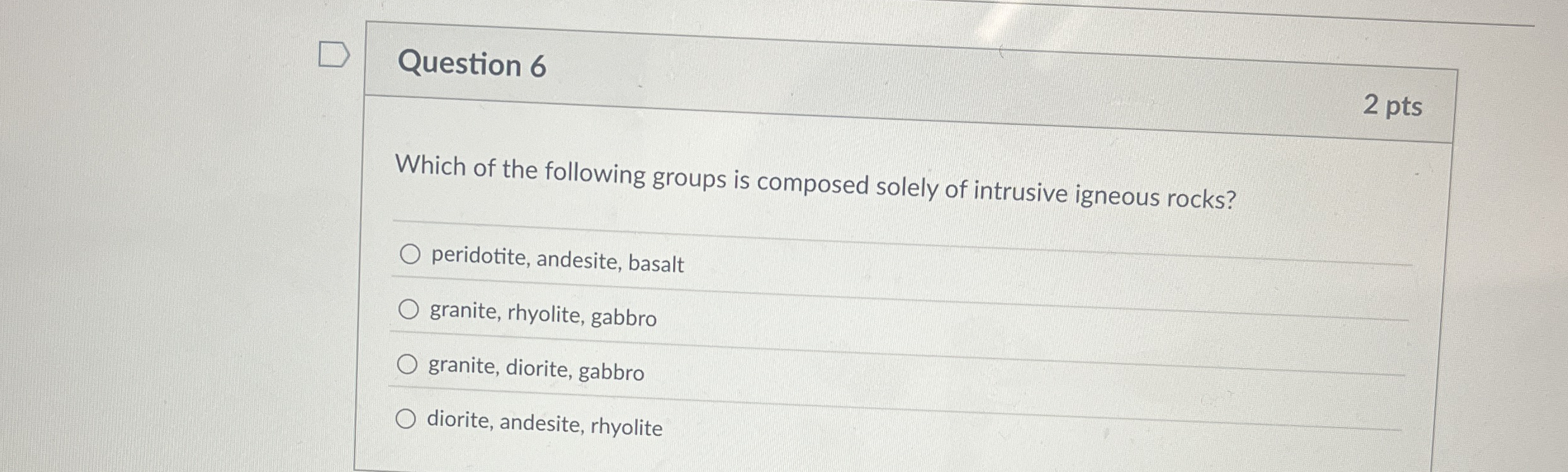 Solved Question 6Which of the following groups is composed | Chegg.com