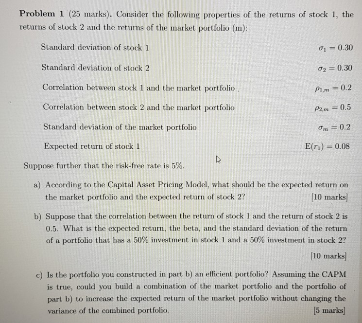 Solved Problem 1 (25 marks). Consider the following | Chegg.com Solved Problem 1 (25 marks). Consider the following | Chegg.com