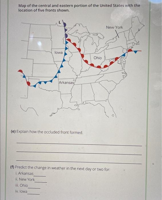 Solved Chapter 18 Weather Patterns 18.4 Identifying Fronts | Chegg.com