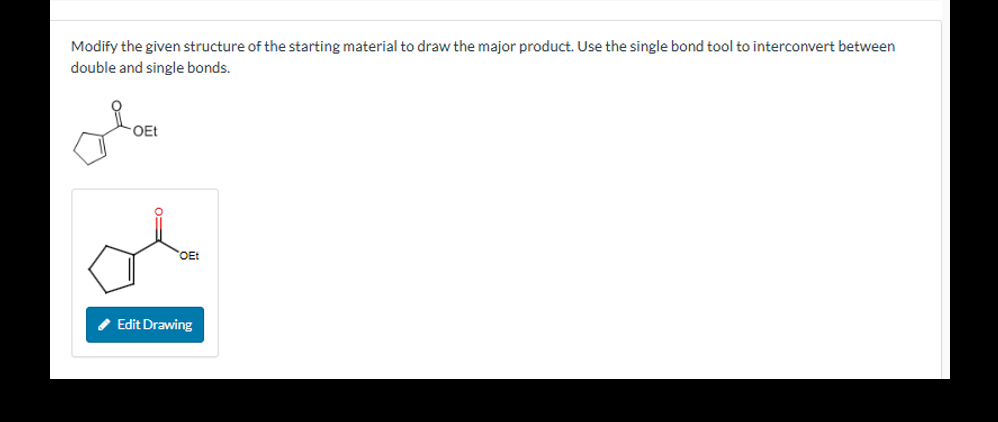 Modify the given structure of the starting material | Chegg.com