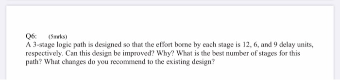 Solved Q5: A 6 input OR gate as shown in side figure. | Chegg.com