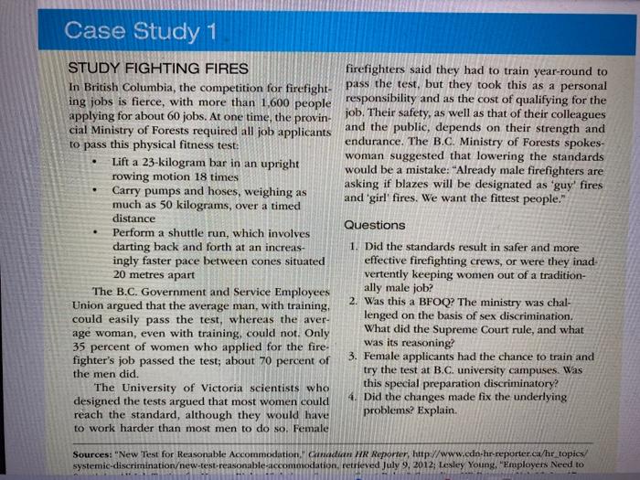 Solved STUDY FIGHTING FIRES firefighters said they had to | Chegg.com