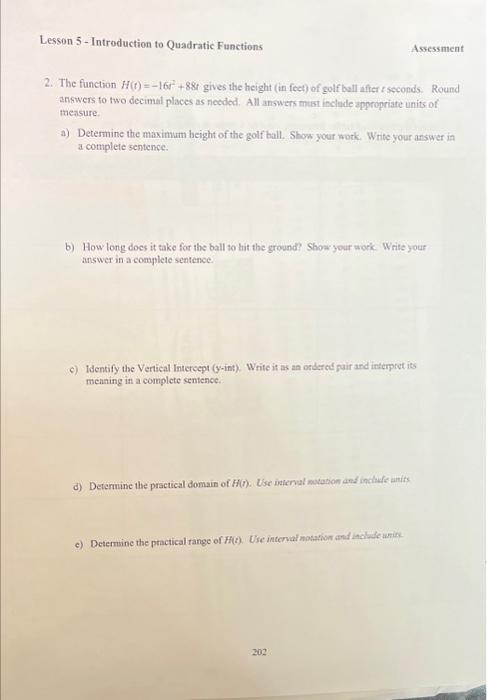 Solved 1. Fill out the following table. Intercepts must be | Chegg.com