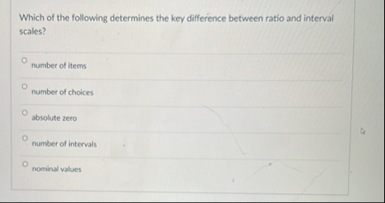 Solved Which of the following determines the key difference | Chegg.com