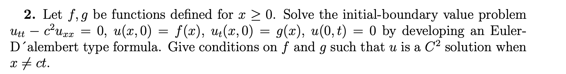 Solved Let f,g ﻿be functions defined for x≥0. ﻿Solve the | Chegg.com