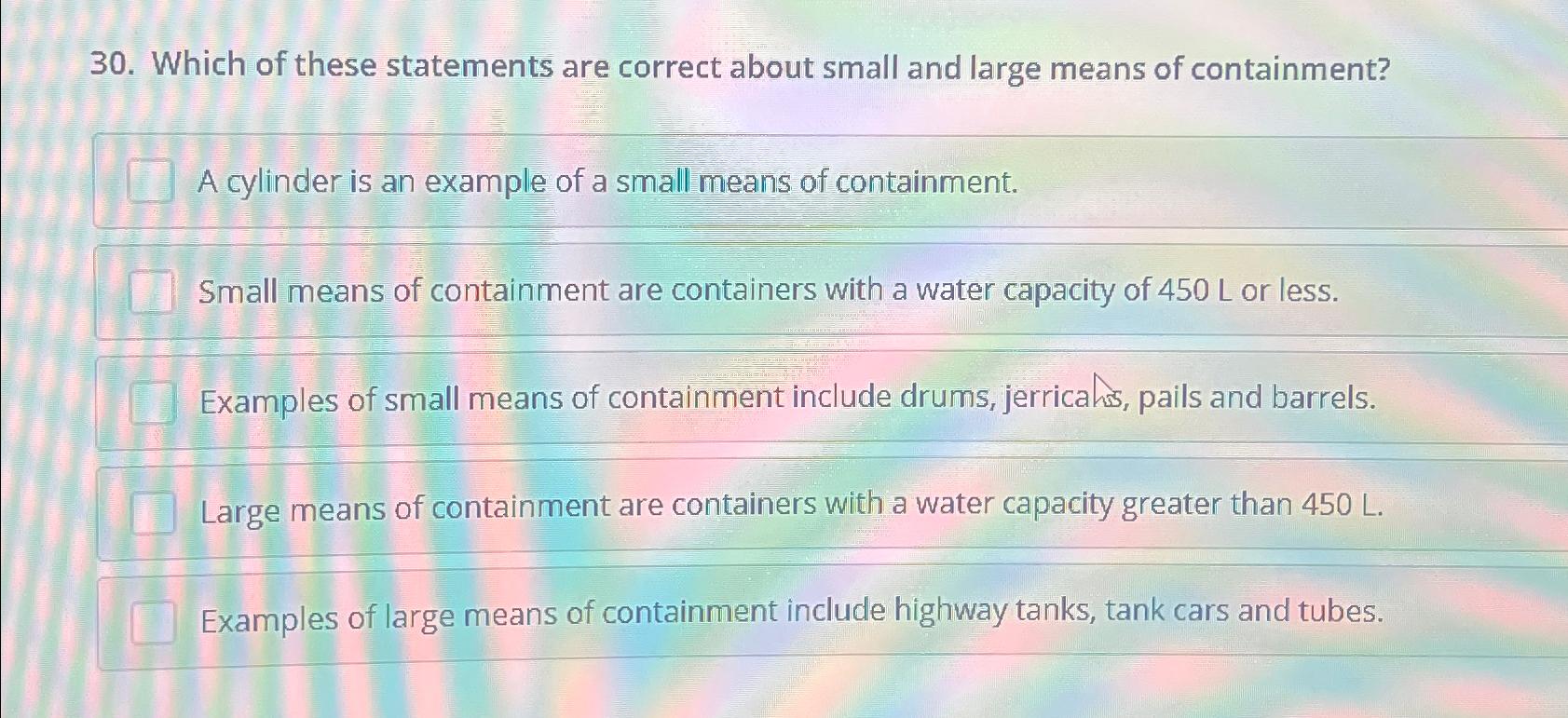 Solved Which of these statements are correct about small and | Chegg.com