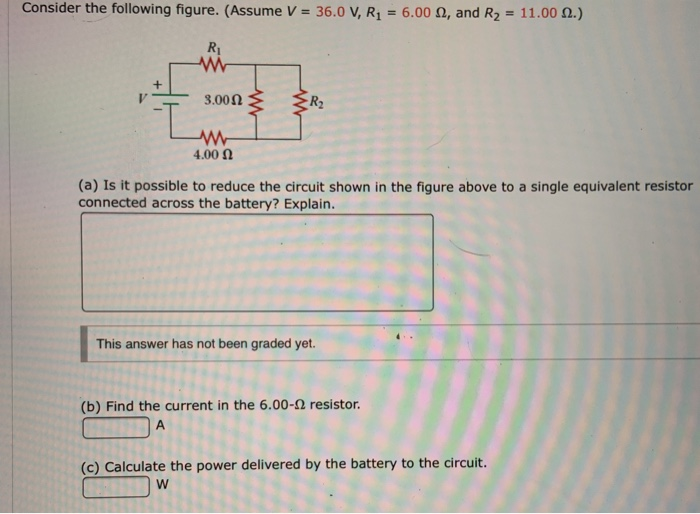 Solved Consider the following figure. (Assume V = 36.0 V, R1 | Chegg.com