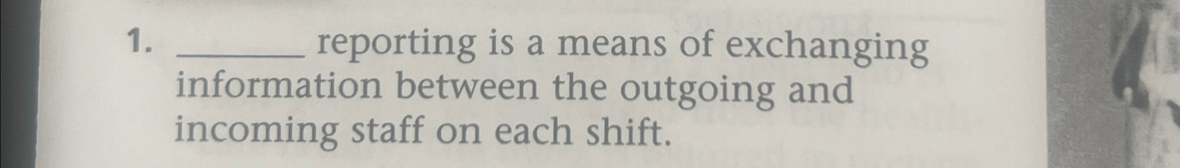 Solved ﻿reporting is a means of exchanging information | Chegg.com