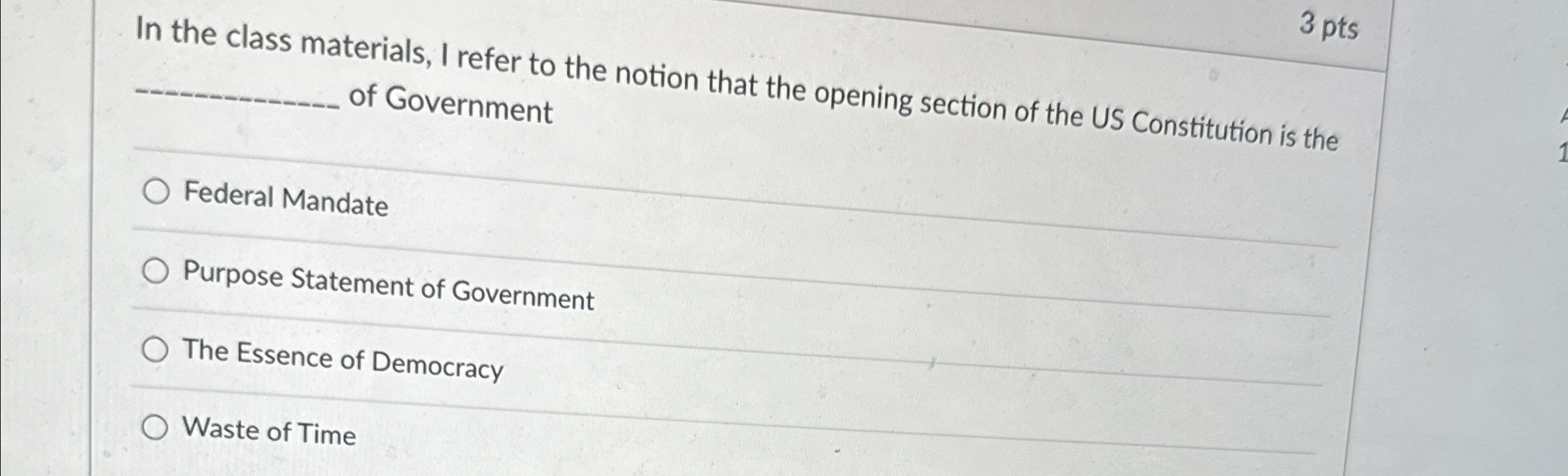 Solved 3ptsIn the class materials, I refer to the notion | Chegg.com