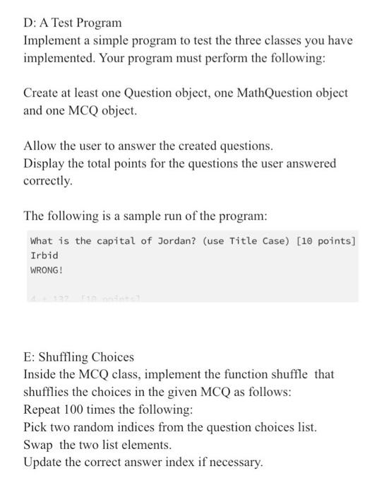 Solved Write in python Write in python Write in python Write | Chegg.com