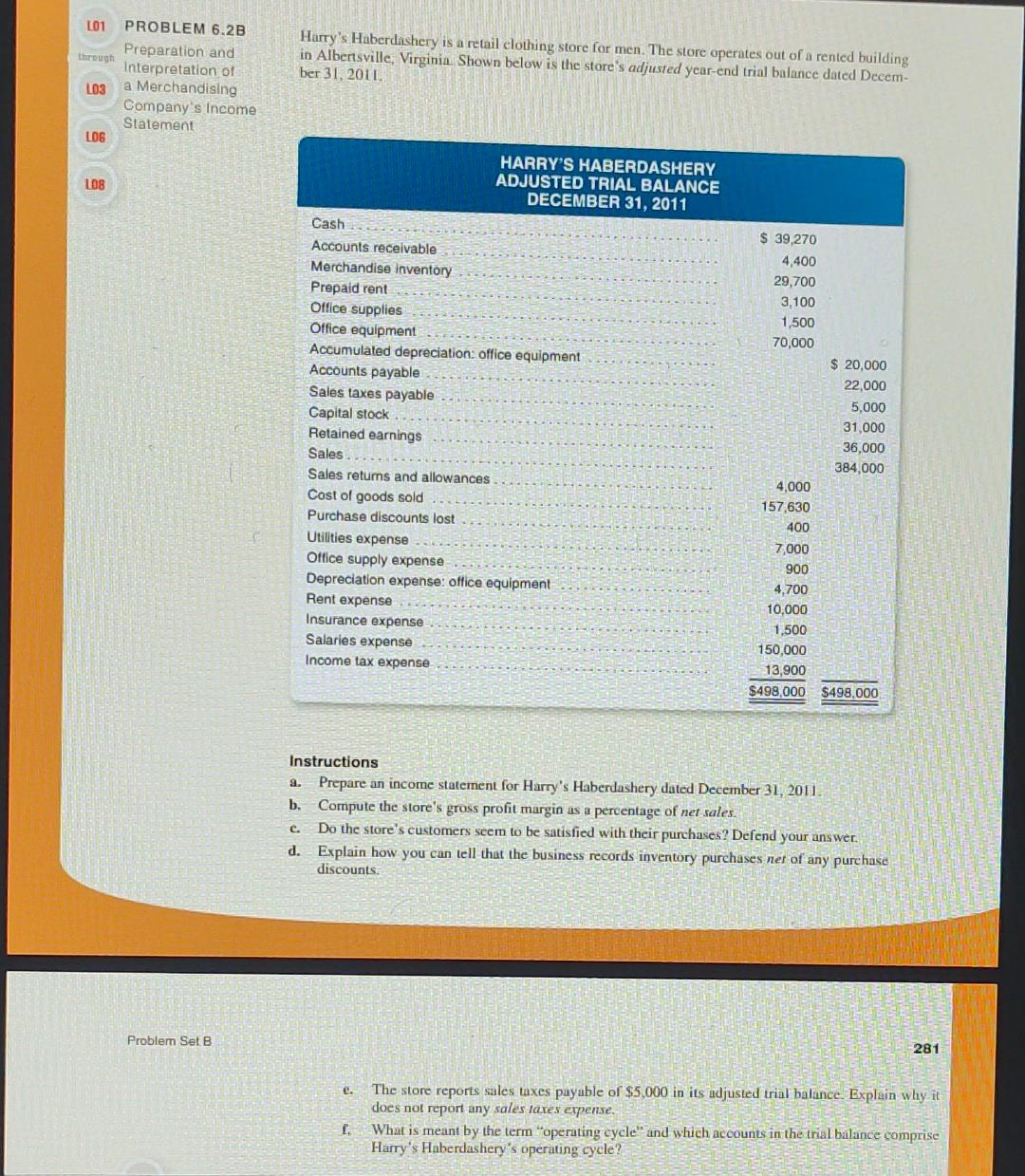 Solved B Big Oak Lumber is a lumber yard on Angel Island. | Chegg.com