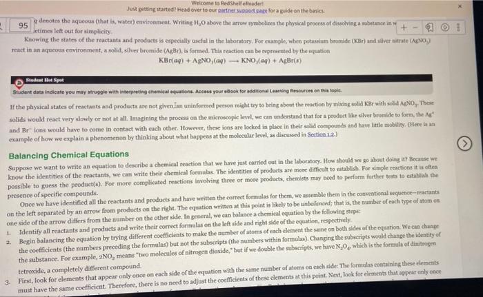 Solved Balance the following equation using the method | Chegg.com