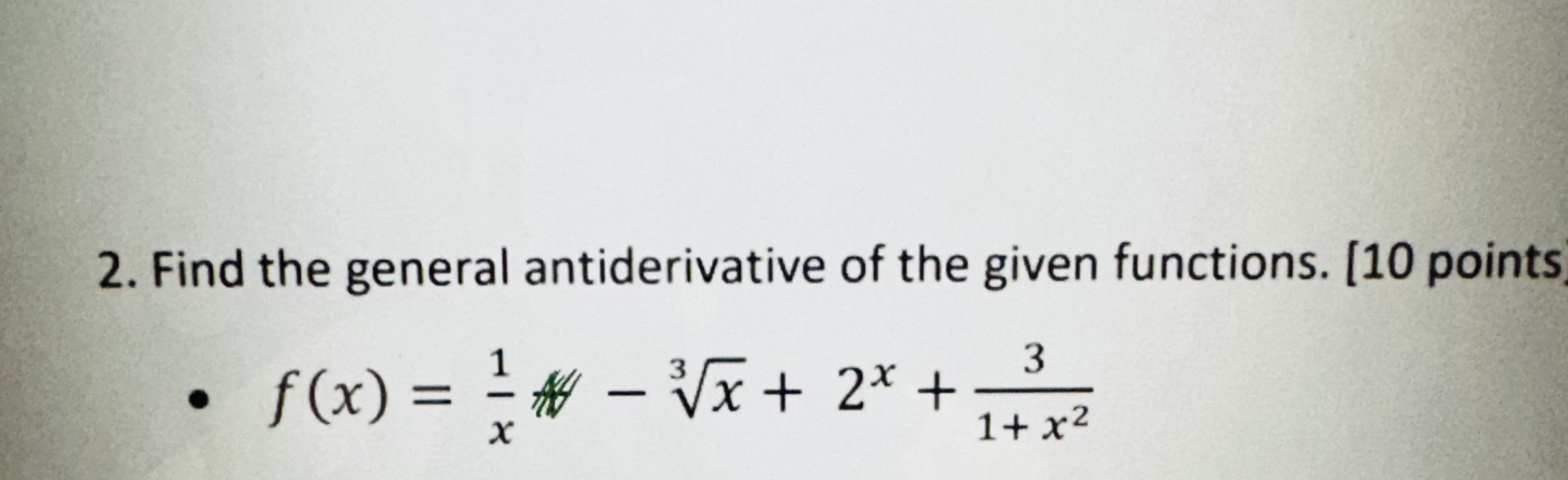 Solved Find the general antiderivative of the given | Chegg.com