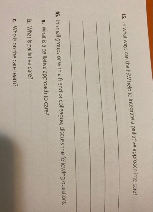 Integrating into Practice 12. Working in small | Chegg.com