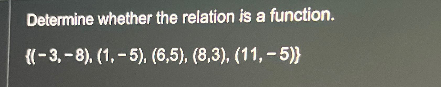 Solved Determine whether the relation is a | Chegg.com