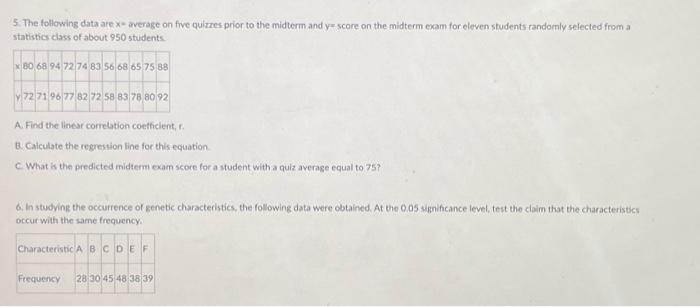Solved please provide proper statistical notation. This | Chegg.com