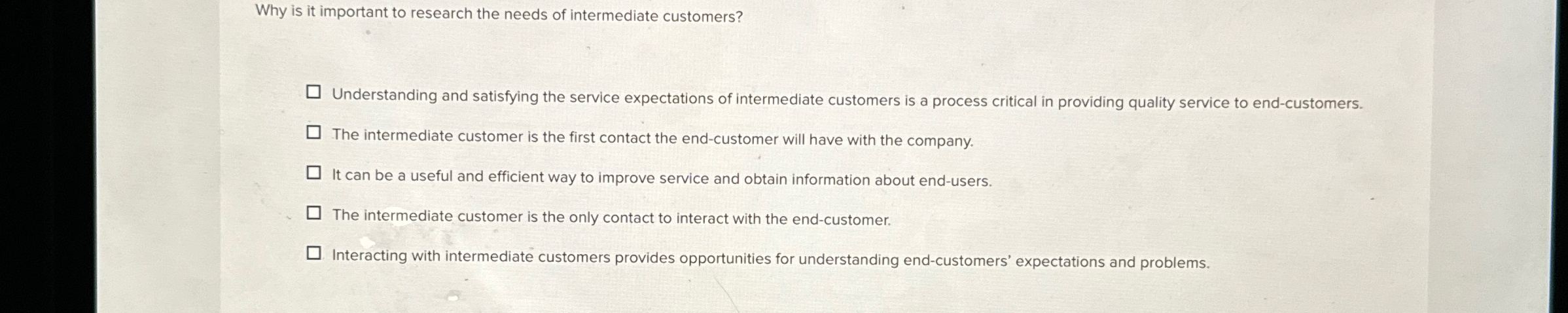 Solved Why is it important to research the needs of | Chegg.com