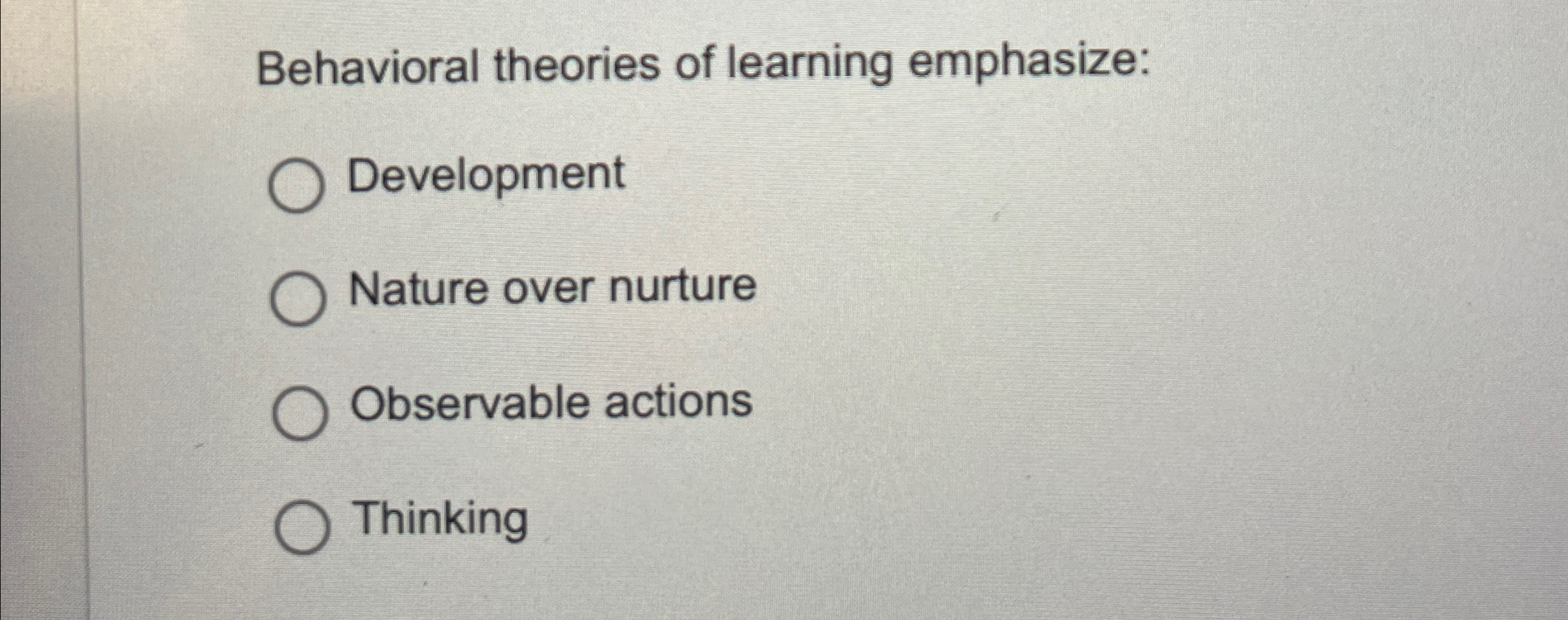 Solved Behavioral theories of learning | Chegg.com