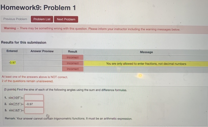 Solved Homework9: Problem 1 Previous Problem Problem List | Chegg.com