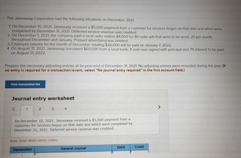 Solved The Jamesway Corporation Had The Following Situations Chegg Solved The Jamesway Corporation Had The Following Situations Chegg