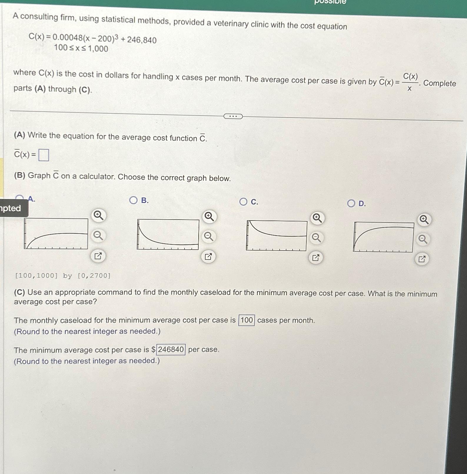 Solved A consulting firm, using statistical methods, | Chegg.com