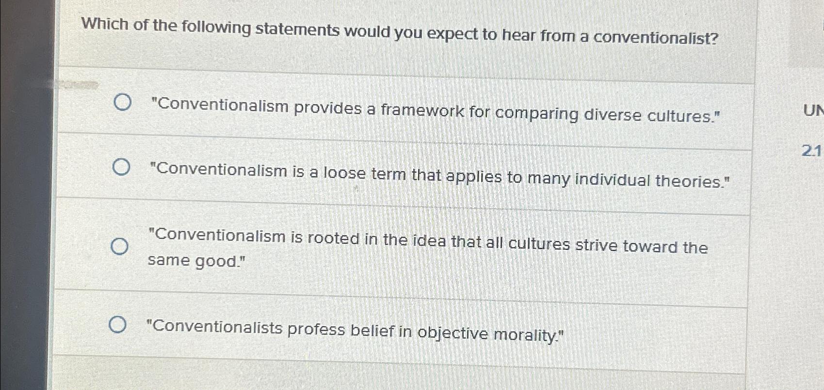 Solved Which of the following statements would you expect to | Chegg.com