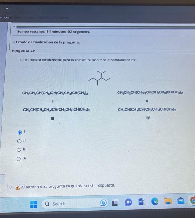 Solved La estructura condensada para la estructura mostrada | Chegg.com