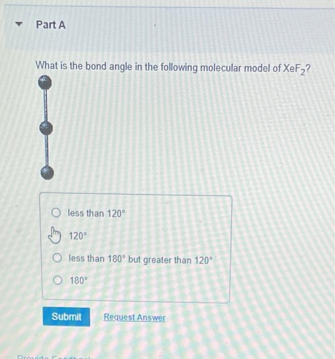Solved What is the bond angle in the following molecular | Chegg.com