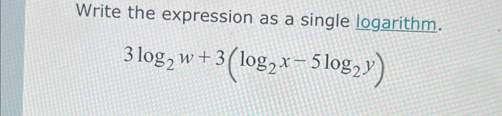 Solved Write the expression as a single | Chegg.com