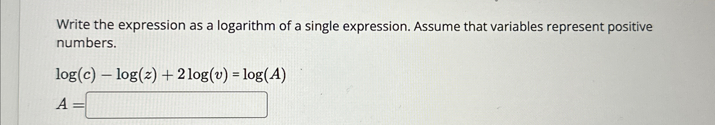 Solved Write the expression as a logarithm of a single | Chegg.com