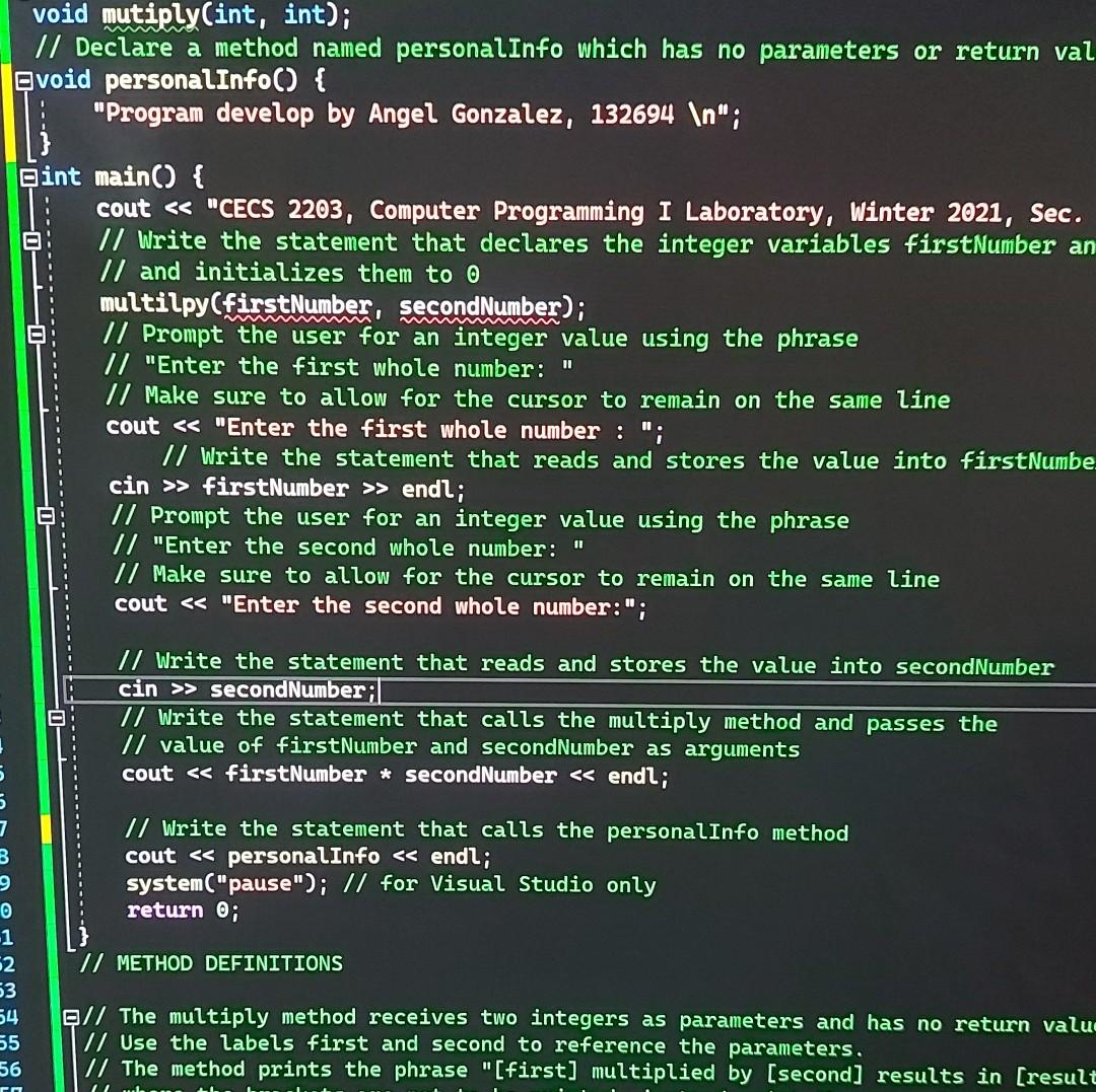 Solved How I declare the int variables firstNumber and | Chegg.com Solved How I declare the int variables firstNumber and | Chegg.com