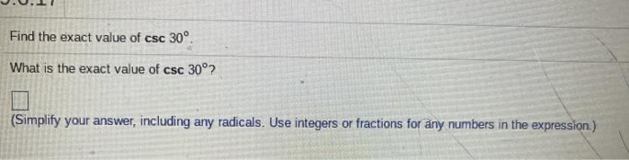 Solved Complete the table with exact trigonometric function | Chegg.com