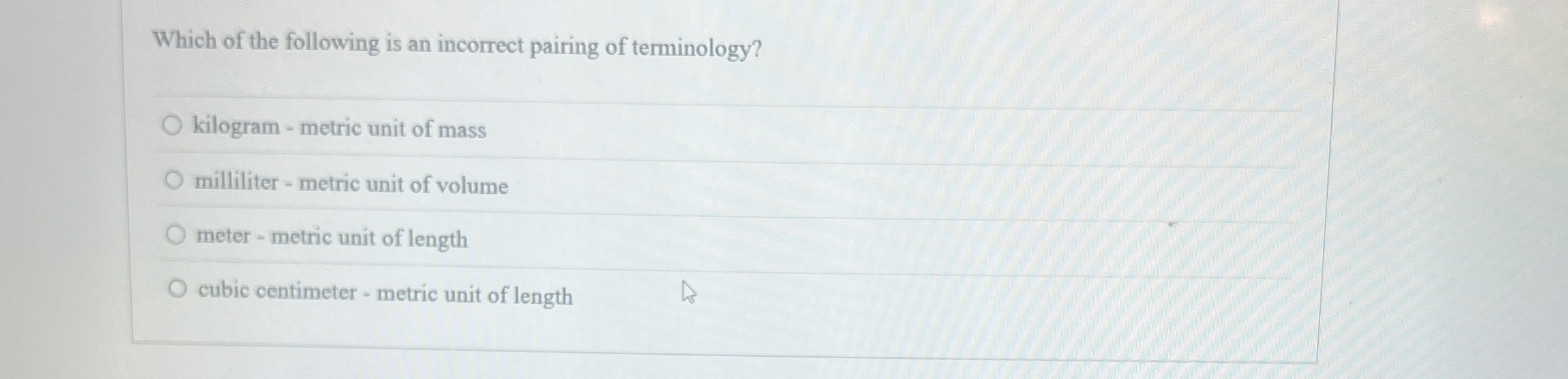 Solved Which of the following is an incorrect pairing of | Chegg.com