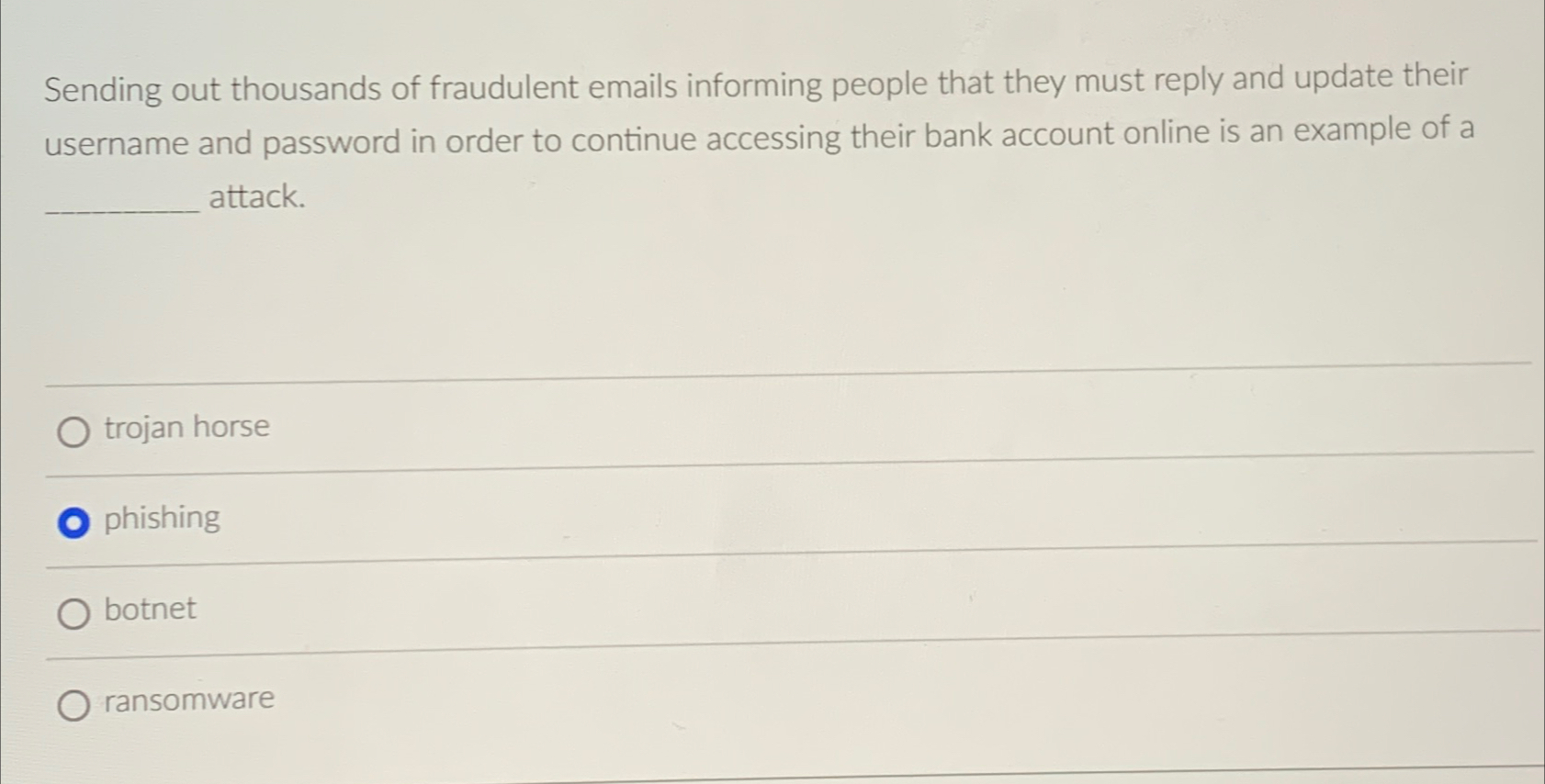 Solved Sending out thousands of fraudulent emails informing | Chegg.com