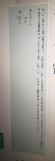 Solved Using the subset construction algorithm used to | Chegg.com