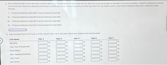 Common-Size Financial Statement Analysis Using Excel | Chegg.com