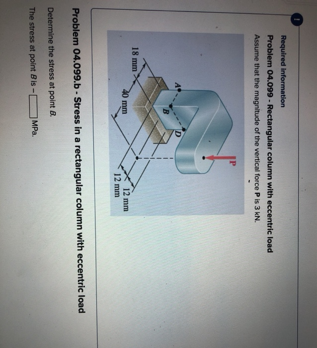Solved Required information Problem 04.099 - Rectangular | Chegg.com