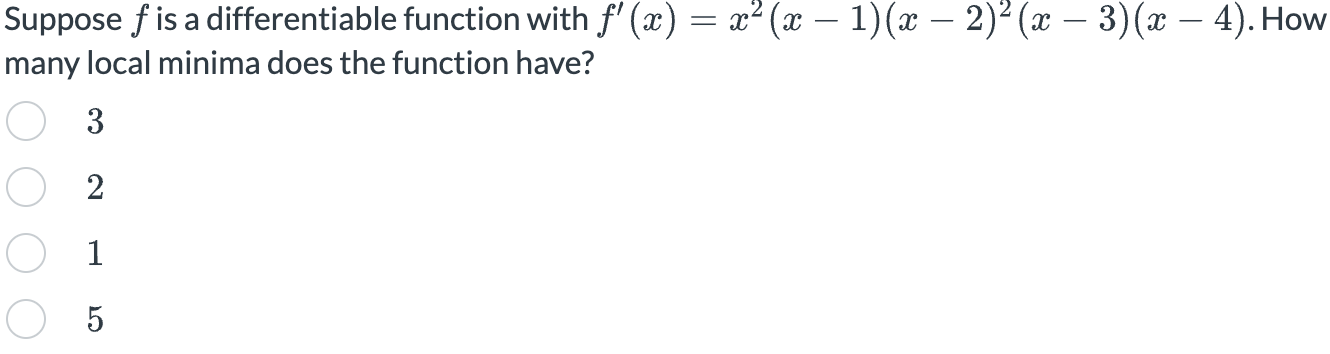 Solved Suppose f ﻿is a differentiable function with | Chegg.com
