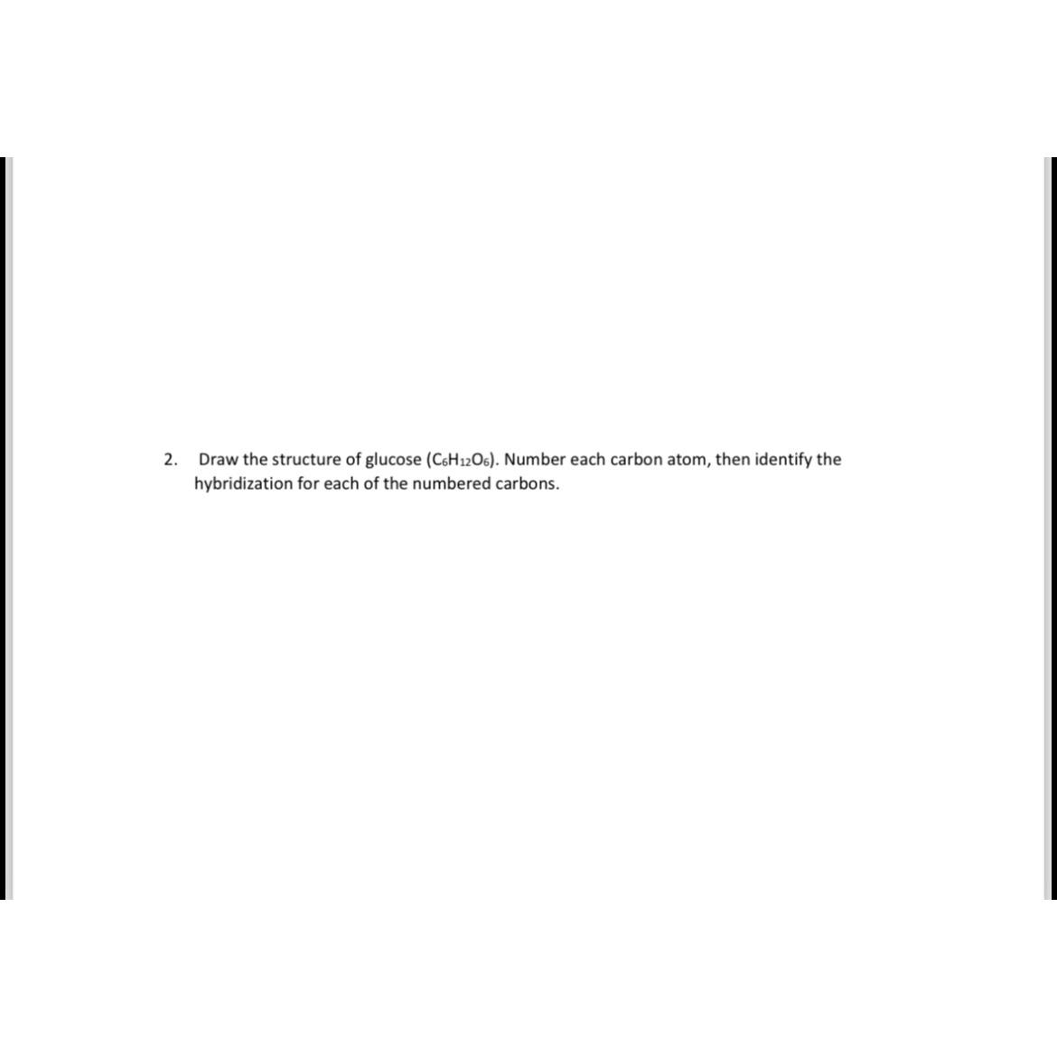 Solved Draw the structure of glucose (C6H12O6). ﻿Number each | Chegg.com