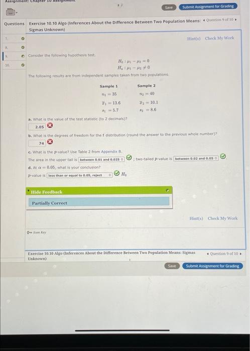 Solved Assignment Chapter 1 Om Save Submit Assignment for | Chegg.com