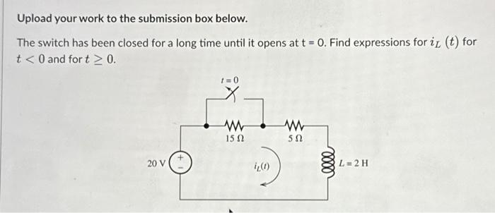 Solved Upload your work to the submission box below. The | Chegg.com