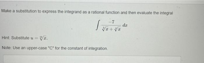 Solved Make a substitution to express the integrand as a | Chegg.com