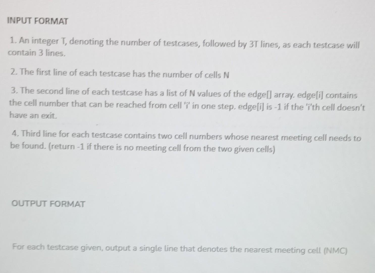 Solved Converging Maze: Nearest meeting cell You are given a | Chegg.com