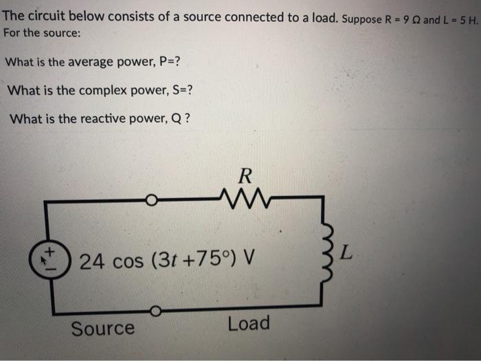 Solved The complex power delivered by the voltage source in | Chegg.com