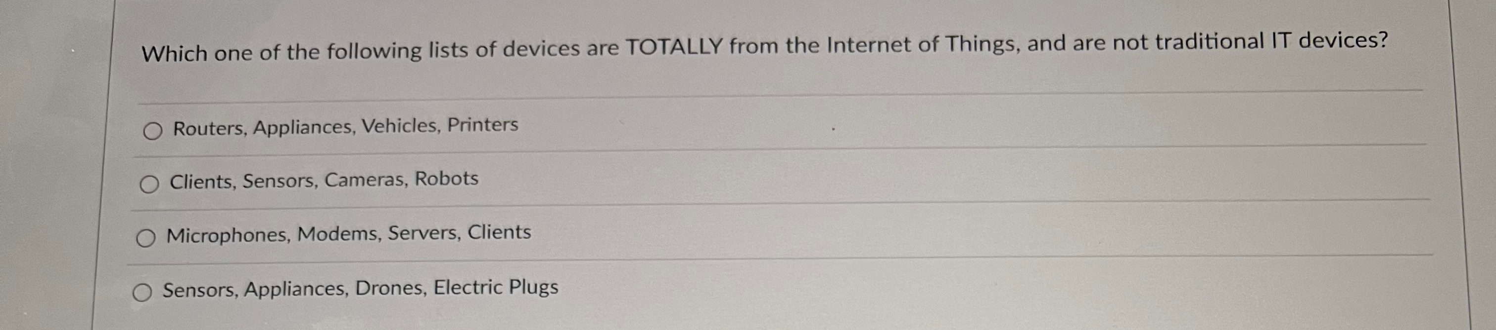 Solved Which one of the following lists of devices are | Chegg.com