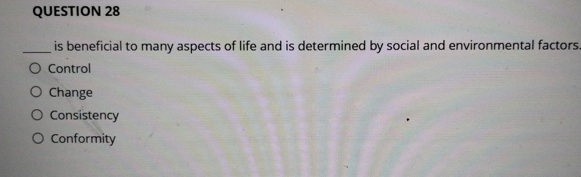 Solved QUESTION 28q, ﻿is beneficial to many aspects of life | Chegg.com