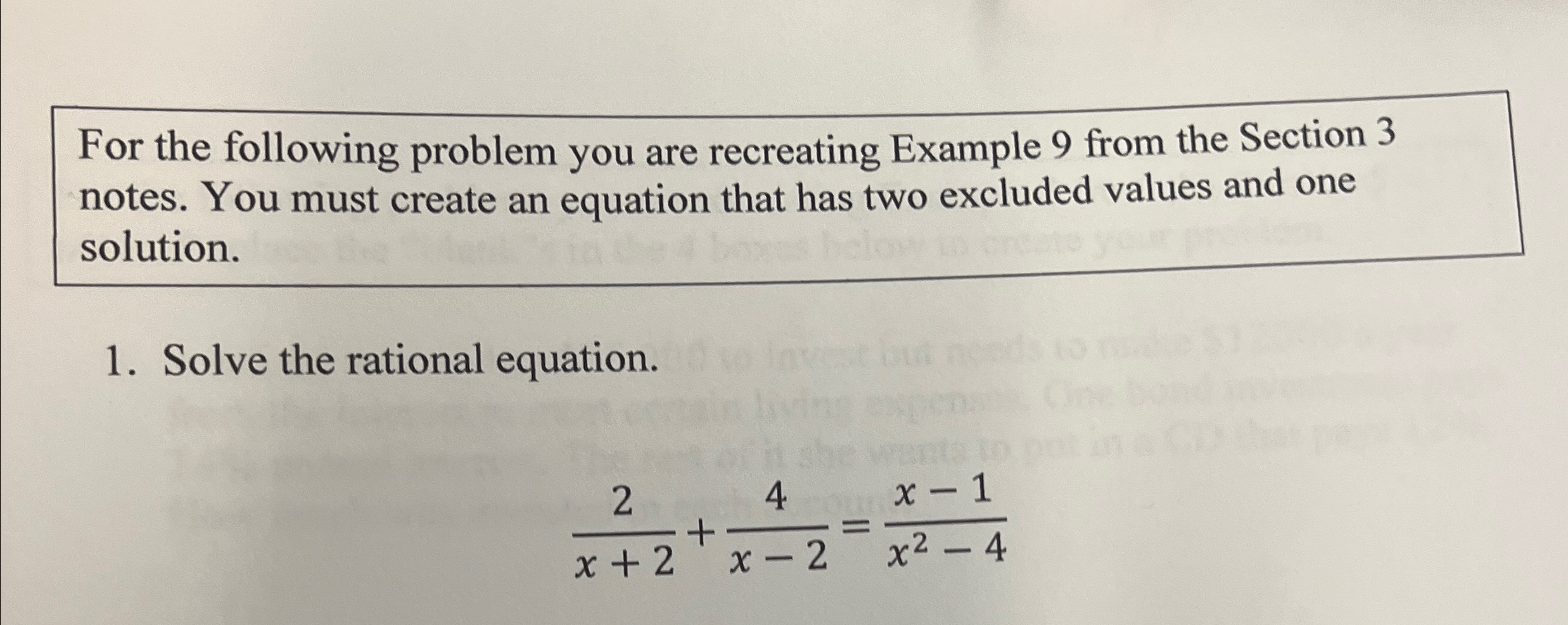 Solved For the following problem you are recreating Example | Chegg.com