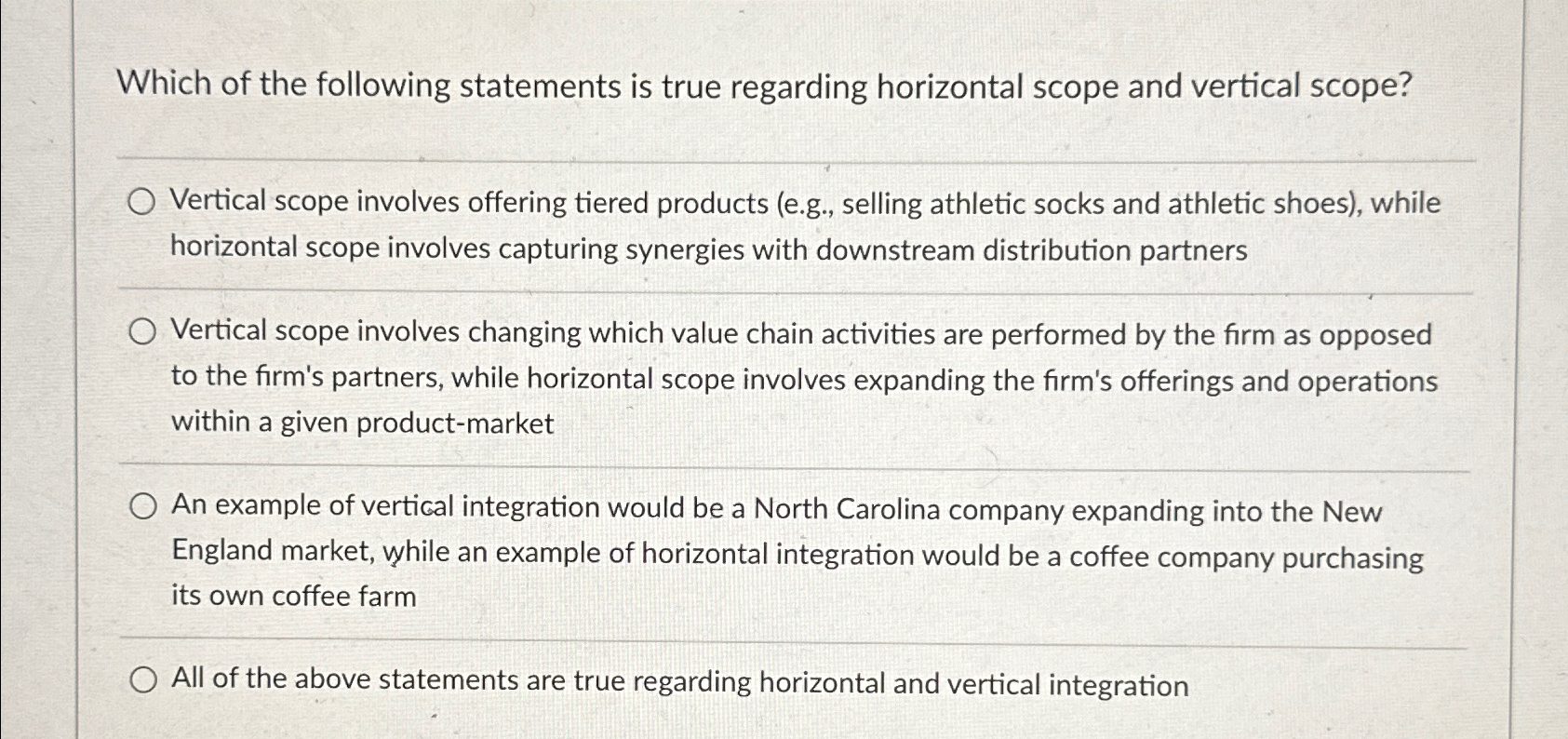 Solved Which of the following statements is true regarding | Chegg.com